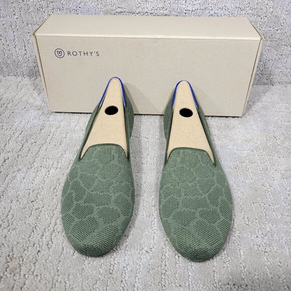 Rothy's | Shoes | Rothys The Loafer Green Safari Round Toe Slip On ...